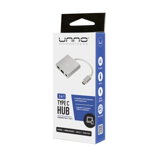 Unno Tekno 3 in 1 TYPE C HUB – Xpert Business Systems Limited